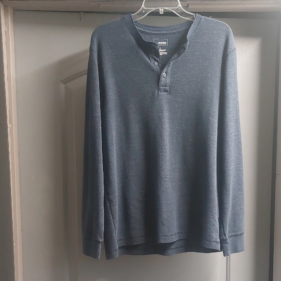 Goodfellow & Co | Shirts | Goodfellow Co Mens Dark Blue Long Sleeve ...